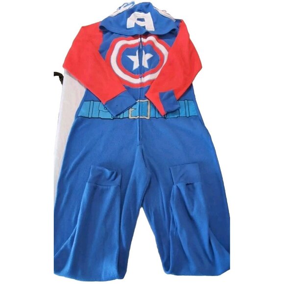 Marvel | Other | Marvel Mens Captain America Classic Cap Costume Pajama ...